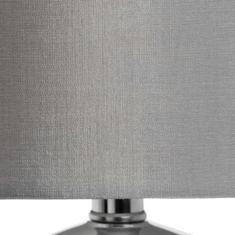 Glass and Silver Metal Lucca Table Lamp – Luxe Interior